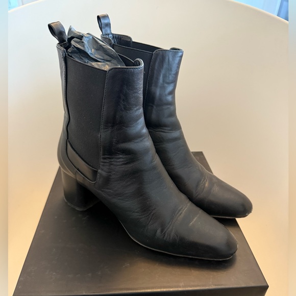 IRIS & INK | Shoes | Iris Ink Black Leather Ankle Boots | Poshmark